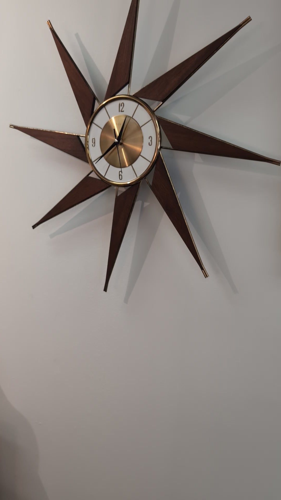 Vintage Elgin Starburst Clock | New Mechanism – A Little More Like Home